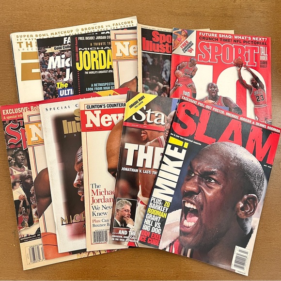 Other | 199s Michael Jordan Magazines Bundle Of 12 | Poshmark